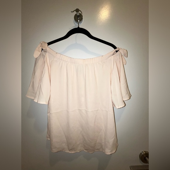 Tops | Off Shoulder Shirt Beige Shirt | Poshmark